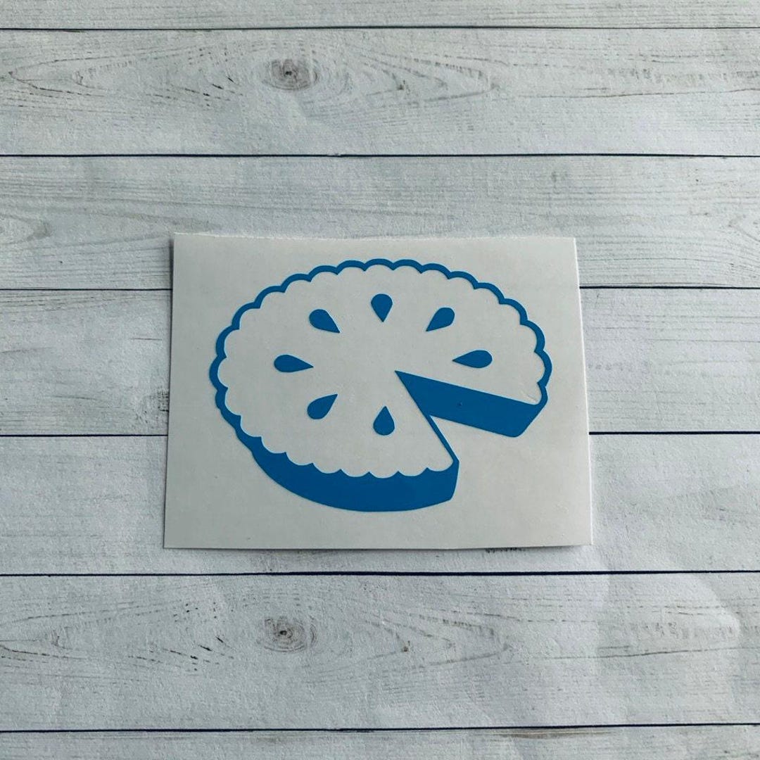 Pie Decal | Pie Vinyl Decal | Pie Sticker | Dessert Decal | Dessert ...