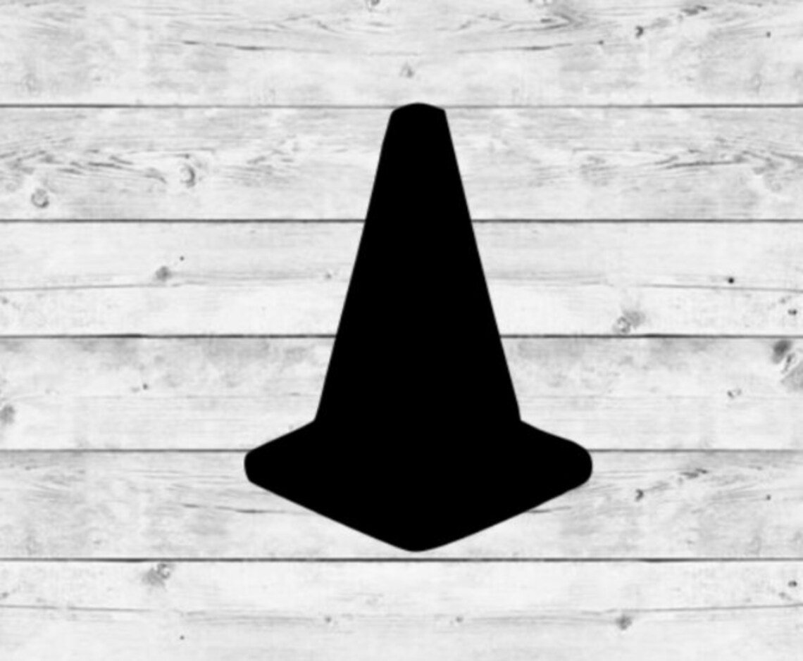 Cone Decal Cone Vinyl Decal Cone Sticker Traffic Cone - Etsy