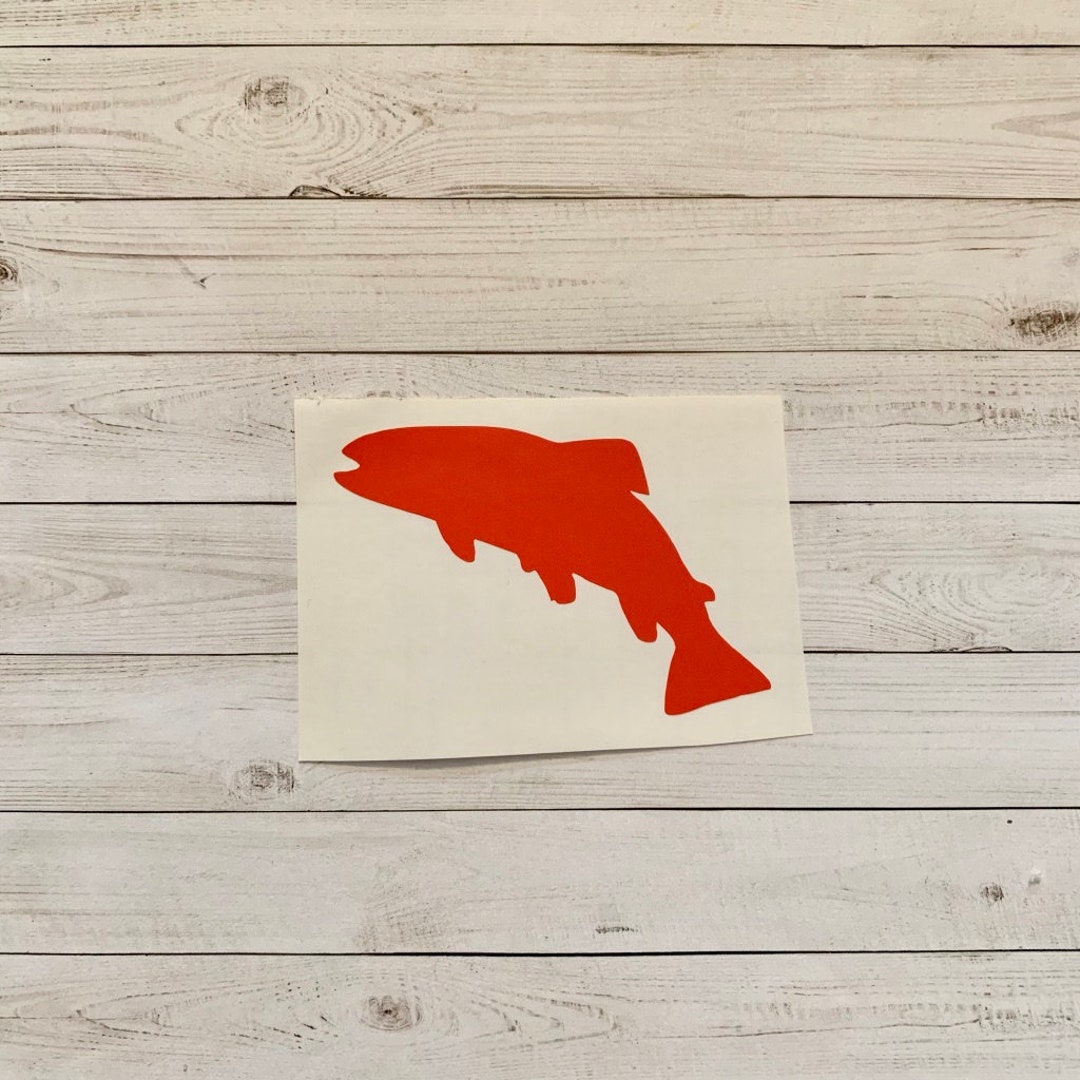 Salmon Decal | Salmon Vinyl Decal | Salmon Sticker | Fish Sticker ...