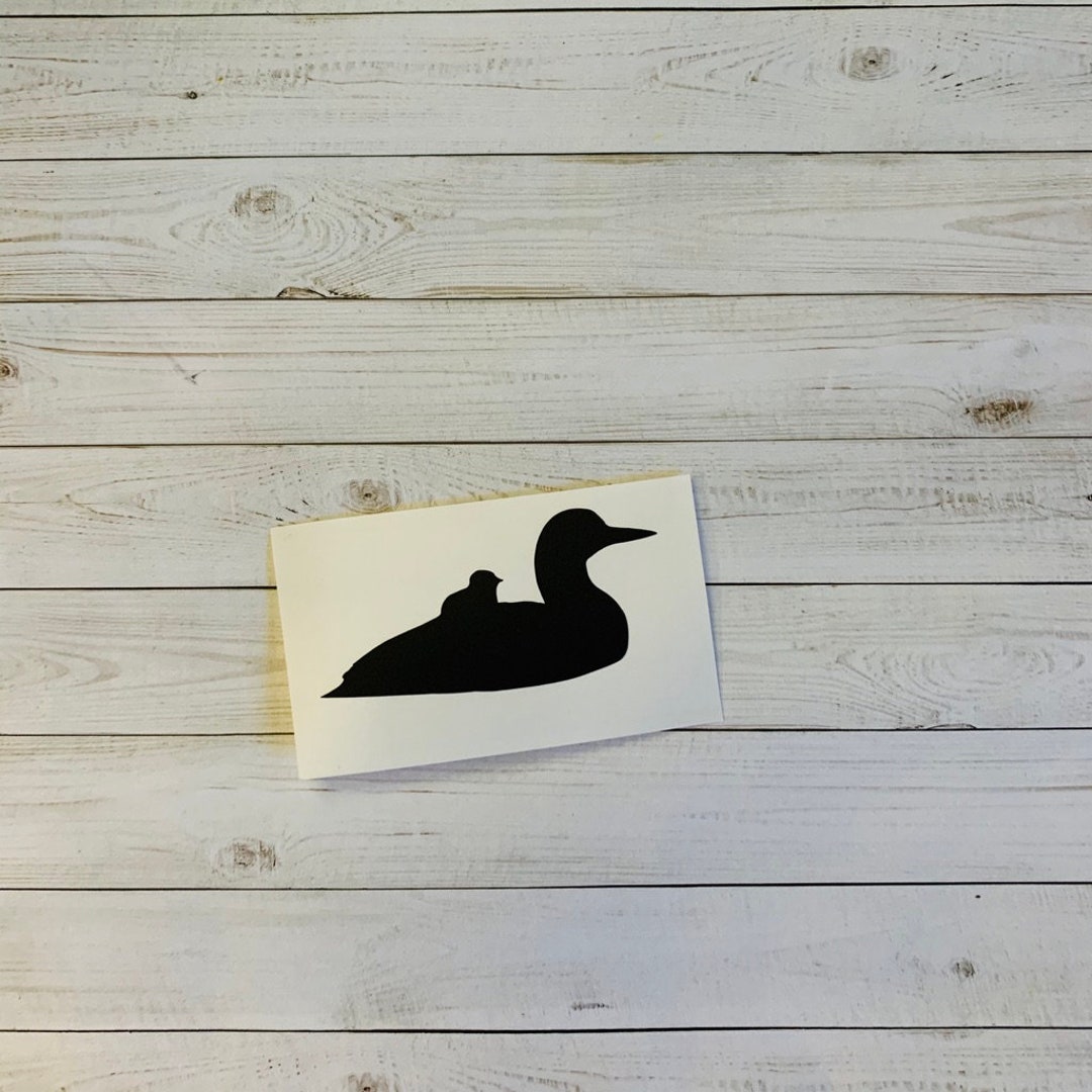 Loon Decal | Loon Vinyl Decal | Loon Sticker | Duckling Decal | Duck ...