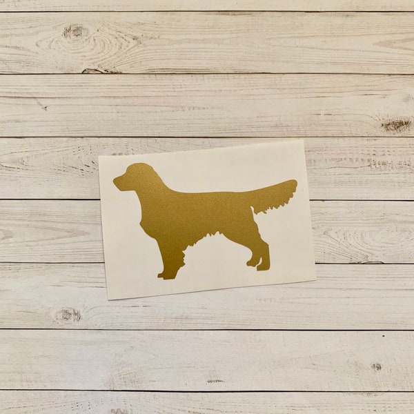 Golden Retriever Decal Car - Etsy