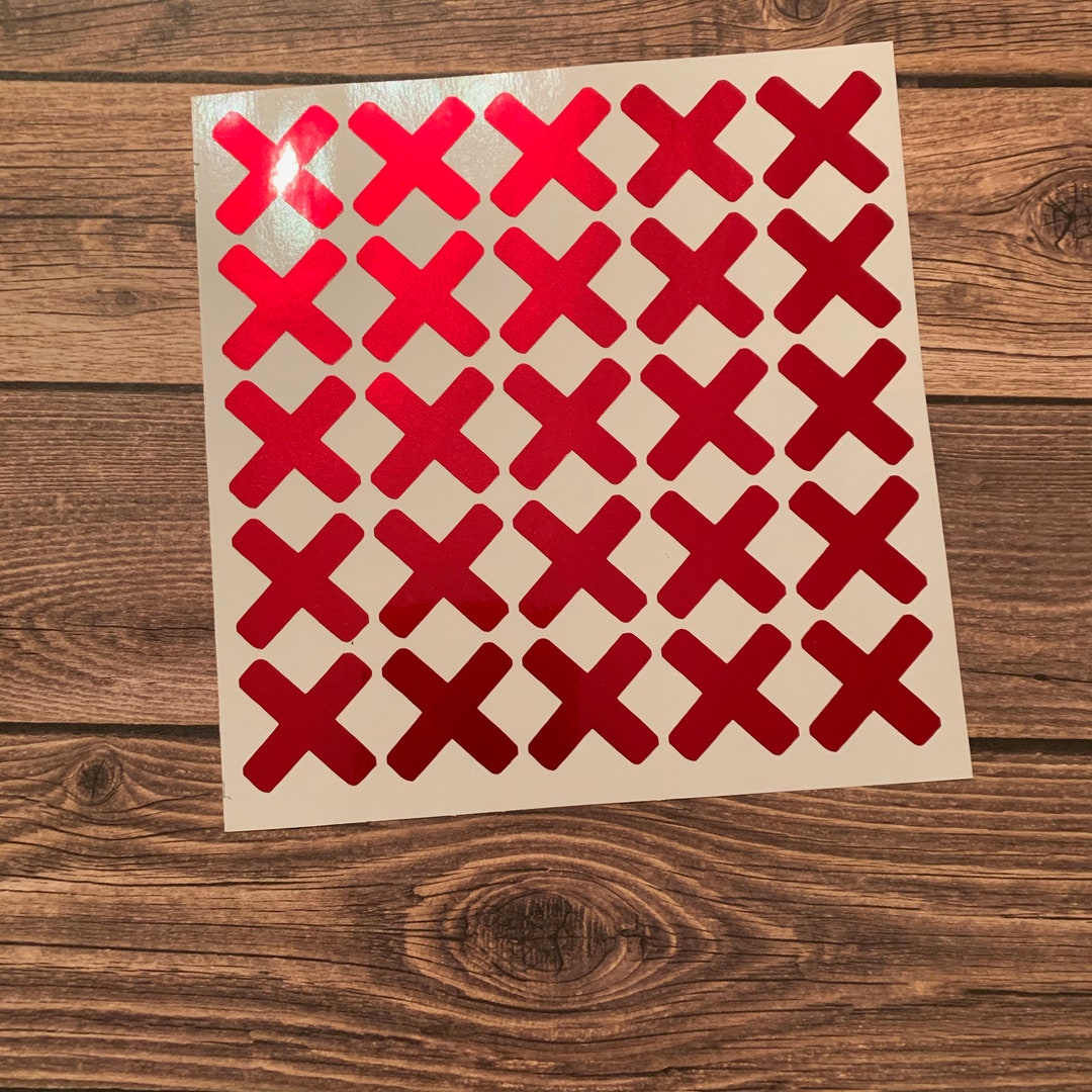 Cross Decal | Cross Sticker | X Decal | X Sticker | Pirate Decal ...