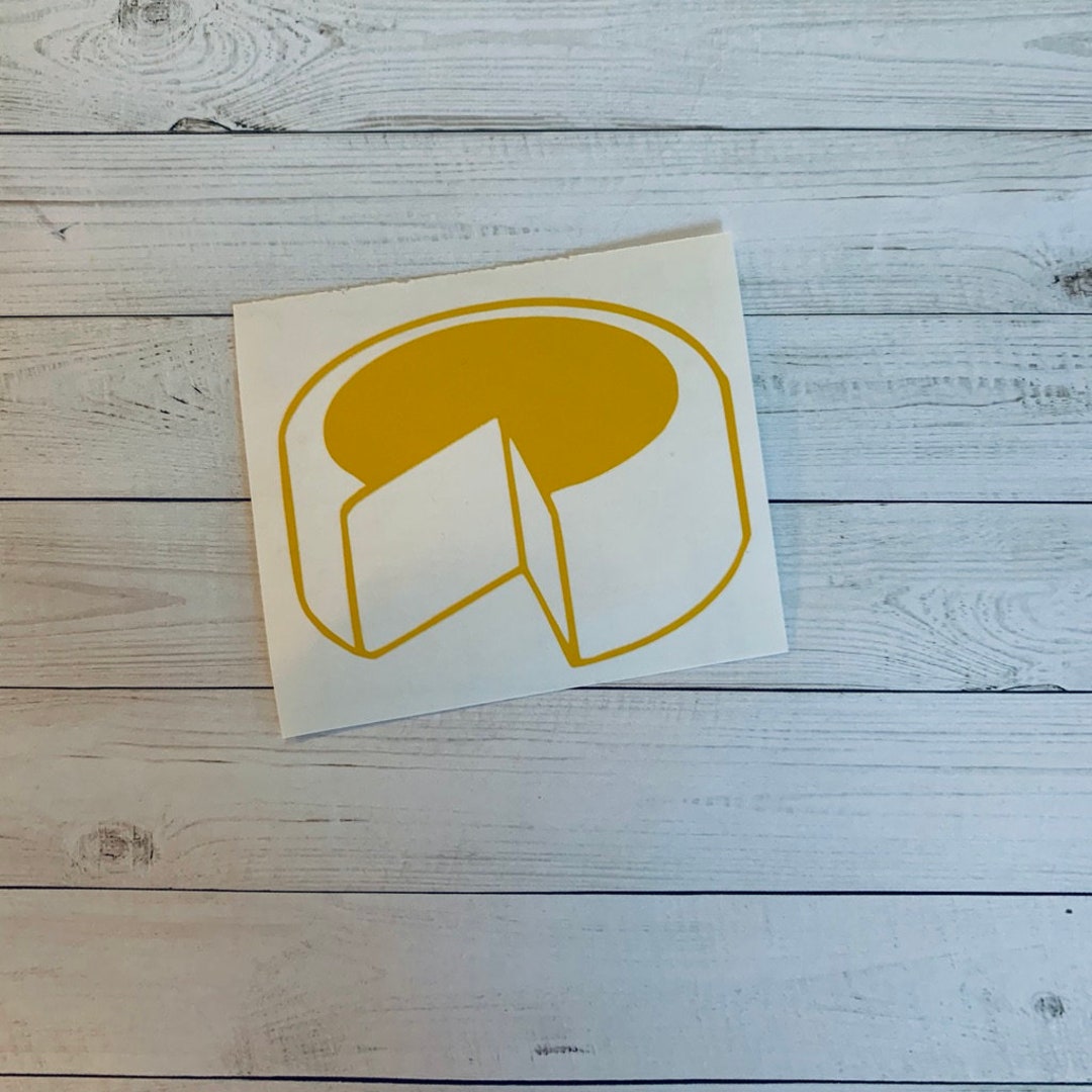 Cheese Wheel Decal | Cheese Wheel Vinyl Decal | Cheese Wheel Sticker ...