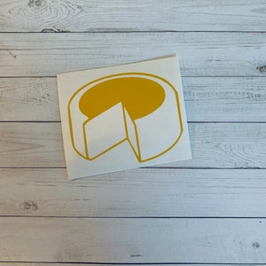 Cheese Wheel Decal | Cheese Wheel Vinyl Decal | Cheese Wheel Sticker ...