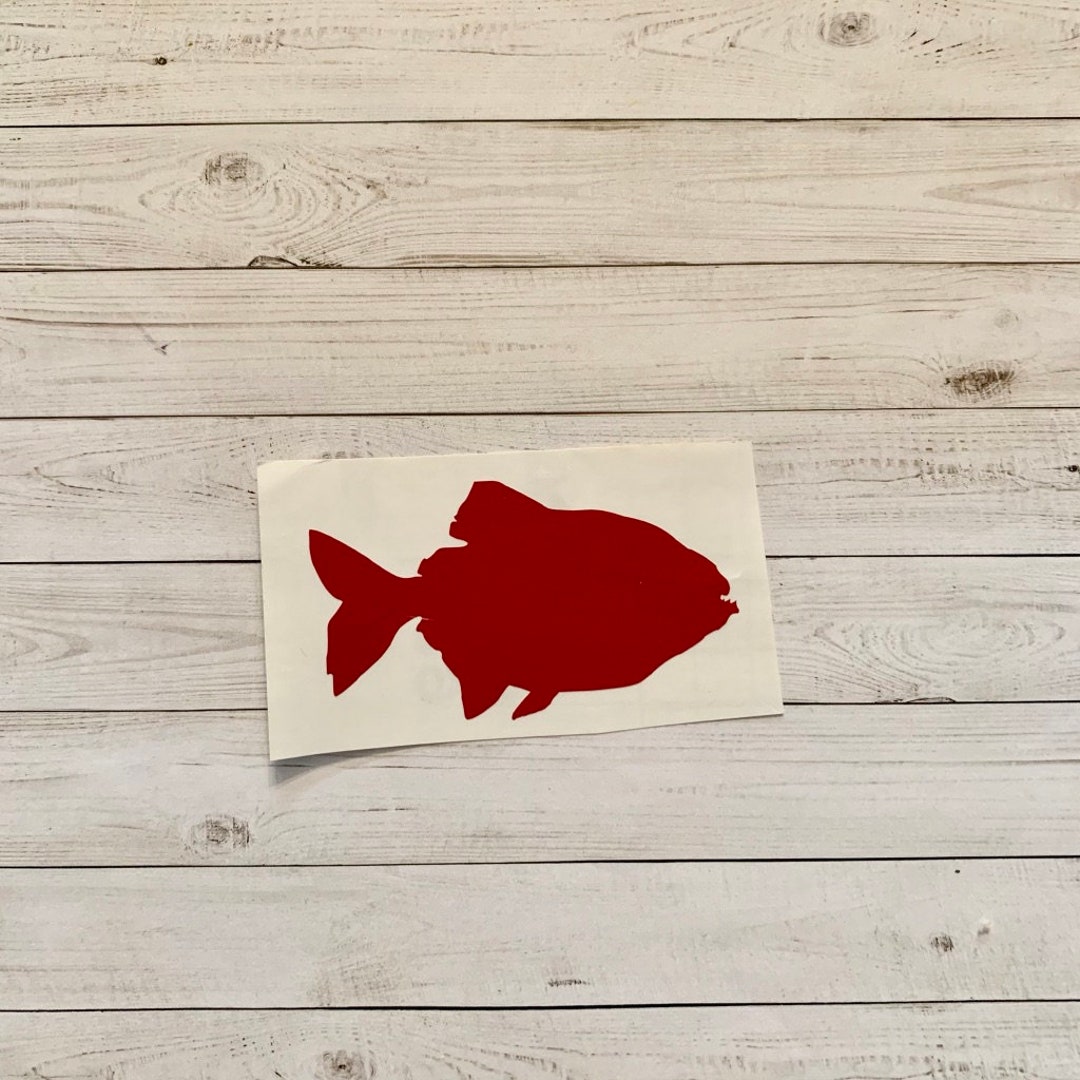 Piranha Decal | Piranha Vinyl Decal | Piranha Sticker | Fish Sticker ...