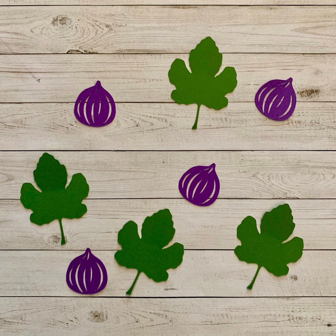 Fig Confetti Set Fig Confetti Fig Cut Out Fig Decorations Fruit ...
