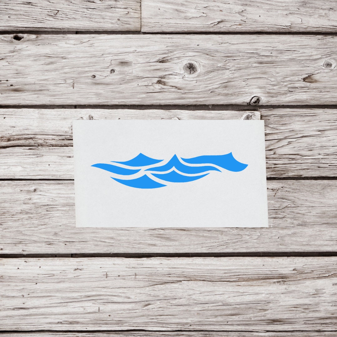 Wave Decal | Wave Vinyl Decal | Wave Sticker | Water Decal | Water ...
