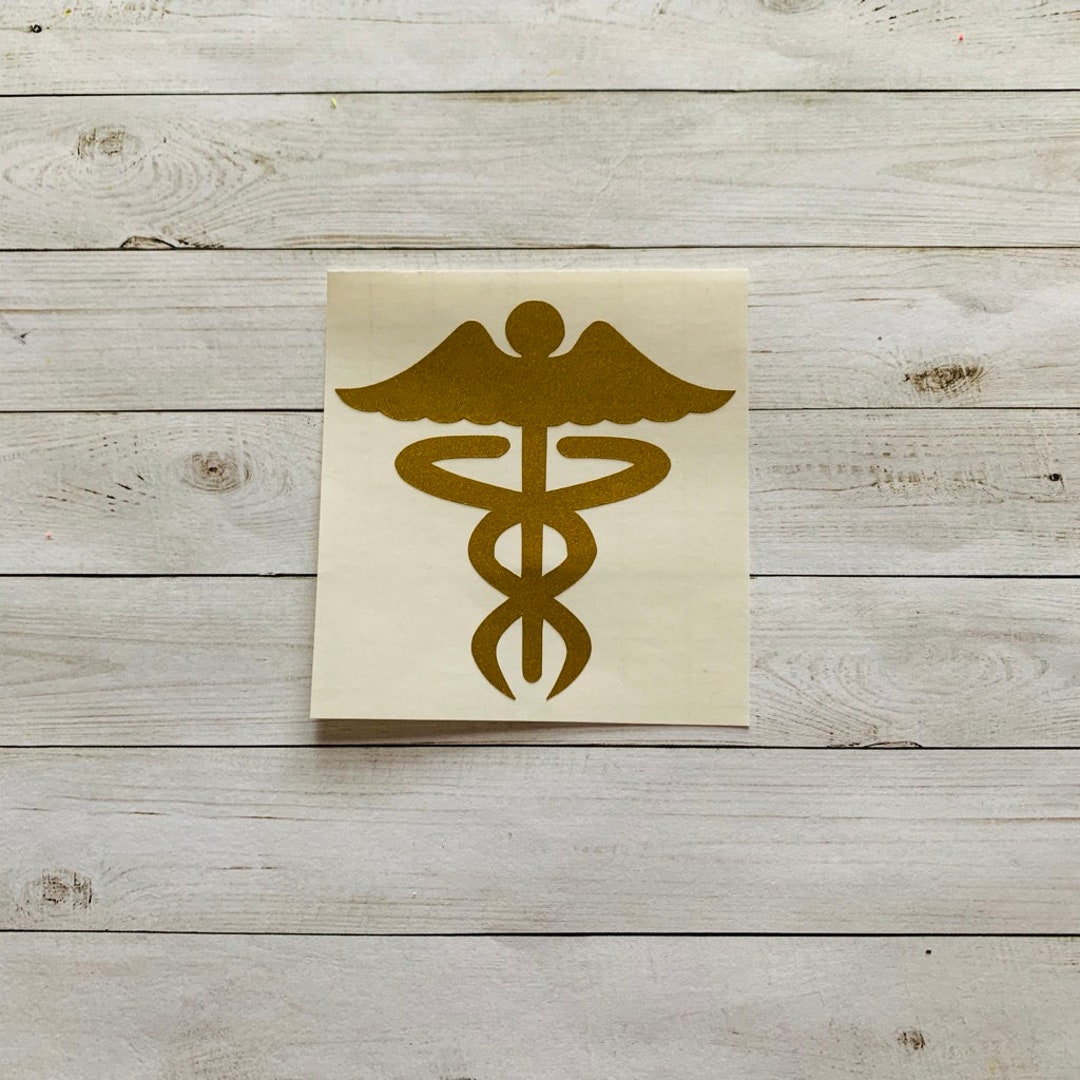 Caduceus Decal | Caduceus Sticker | Staff of Hermes Decal | Nurse Decal ...