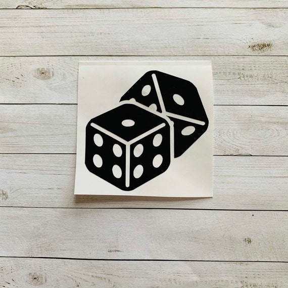 Dice Decal Dice Sticker Dice Decoration Casino Decal | Etsy