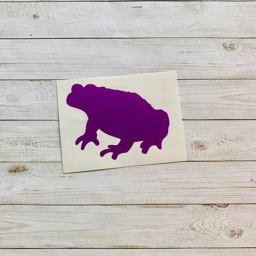 Toad Decal | Toad Sticker | Toad Decoration | Toad Car Decal | Frog ...