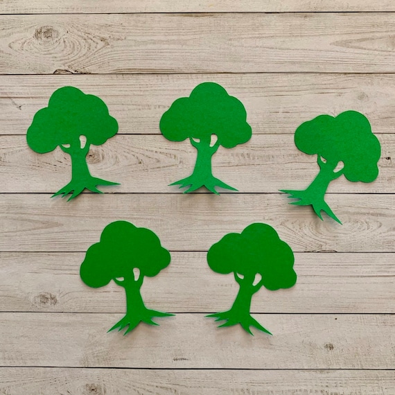 Tree Confetti Tree Cut Outs Tree Die Cuts Forest | Etsy