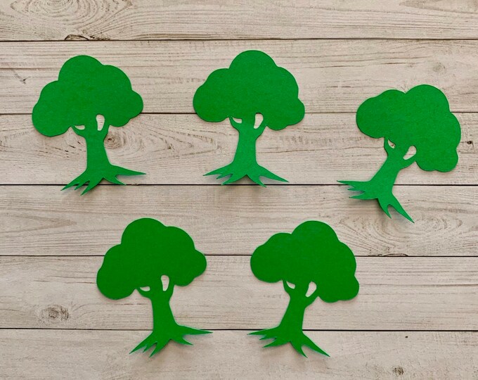 Tree Confetti | Tree Cut Outs | Tree Die Cuts | Forest Confetti ...