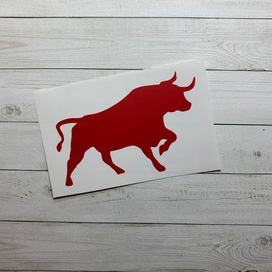 Bull Decal | Bull Sticker | Bull Vinyl Decal | Bull Decoration | Bull ...