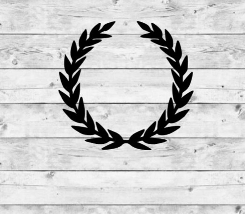 Laurel Wreath Decal Laurel Wreath Sticker Wreath Sticker - Etsy