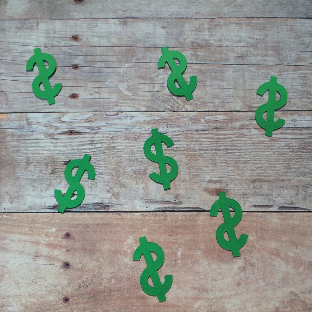 Dollar Sign Confetti | Dollar Sign Cut Out | Money Confetti | Money ...