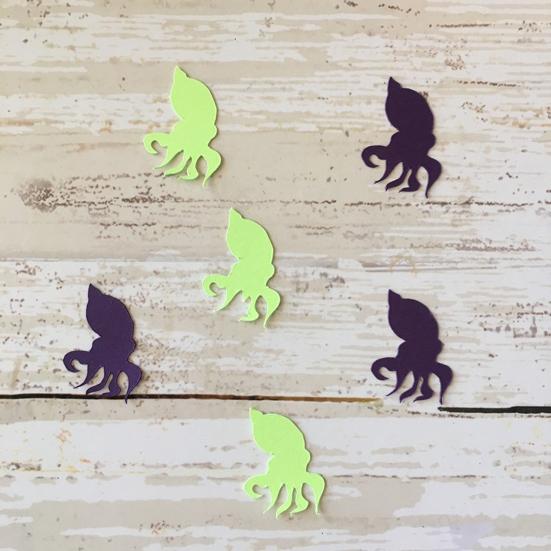 Squid Confetti | Squid Cut Out | Squid Decoration | Octopus Confetti ...