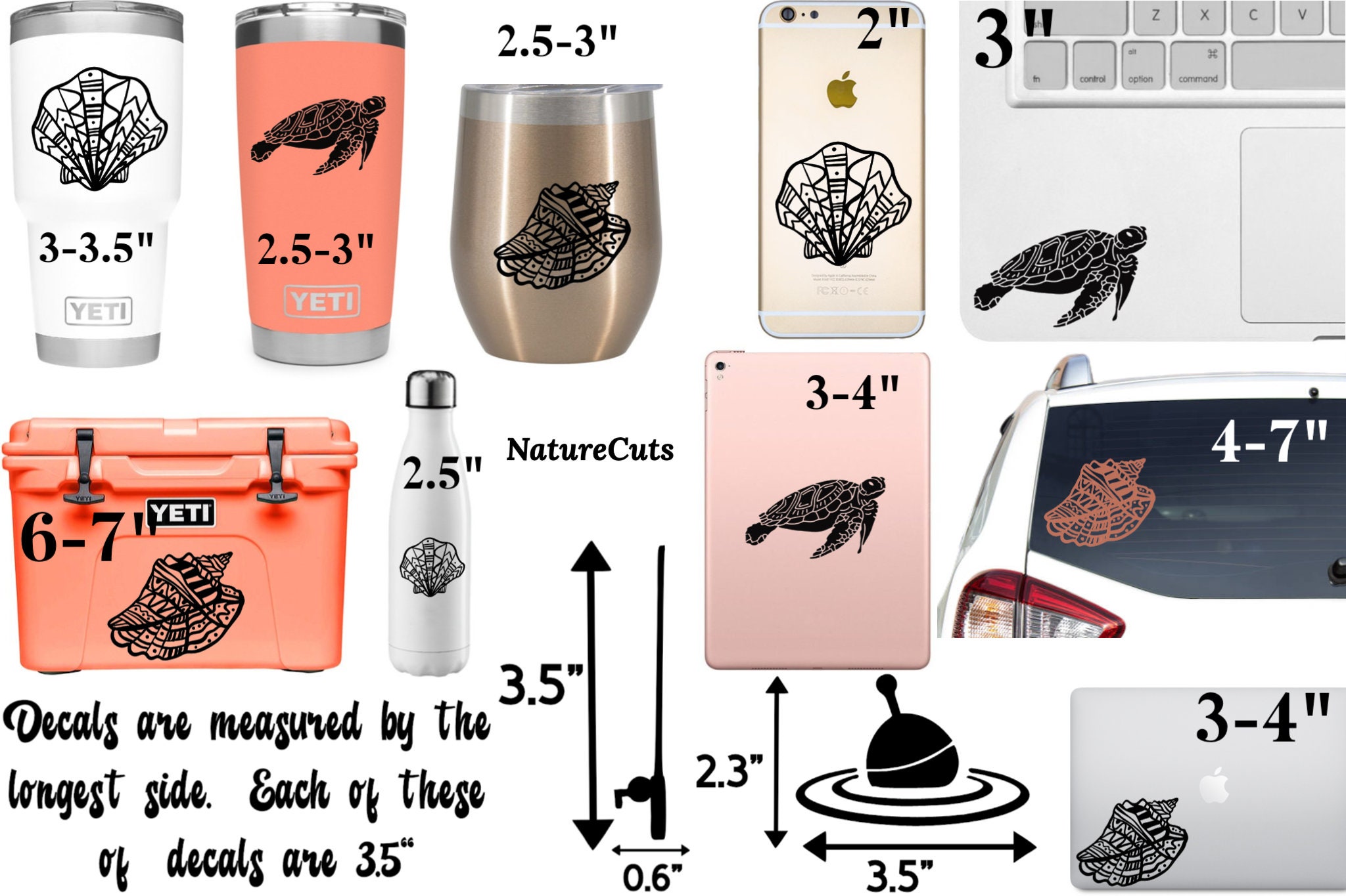 Wave Decal Wave Vinyl Decal Wave Sticker Water Decal | Etsy