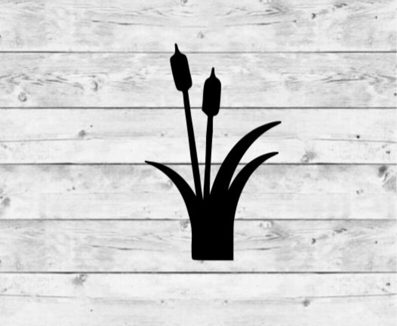 Cattail Decal Cattail Sticker Cattail Vinyl Lake Decal - Etsy