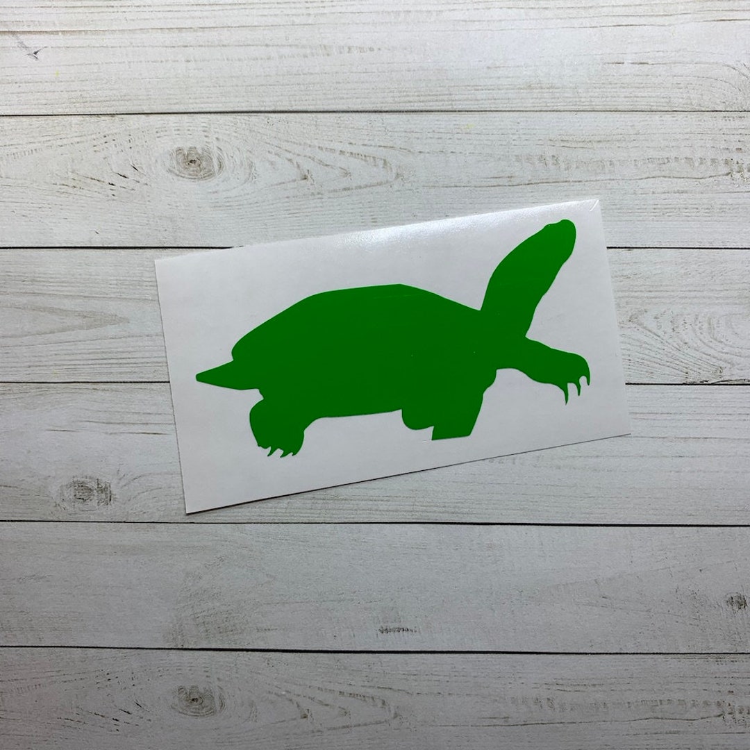 Painted Turtle Decal | Painted Turtle Vinyl Decal | Turtle Decal ...