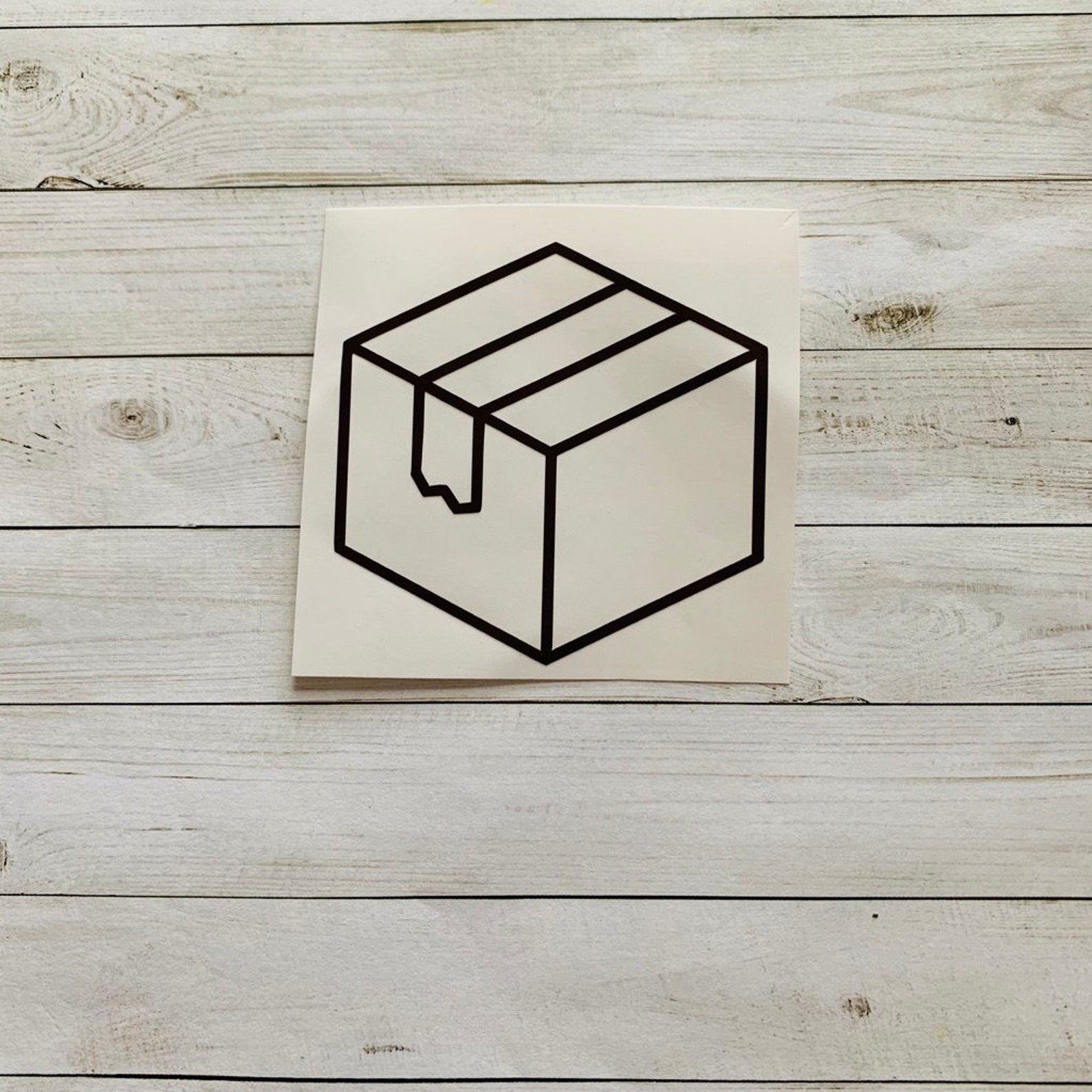 Box Decal Box Sticker Packing Box Decal Package Decal | Etsy