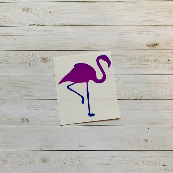 Flamingo Decal Flamingo Vinyl Decal Flamingo Sticker | Etsy