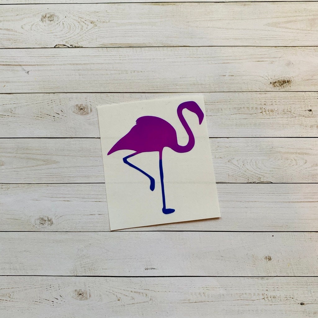 Flamingo Decal Flamingo Vinyl Decal Flamingo Sticker | Etsy