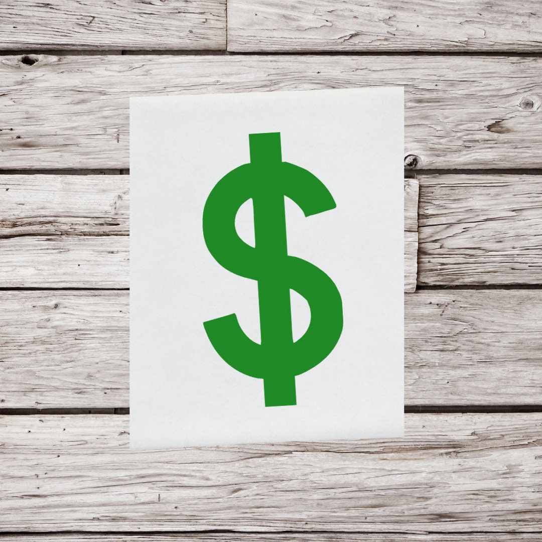 Dollar Sign Decal | Dollar Sign Vinyl Decal | Dollar Sign Sticker ...