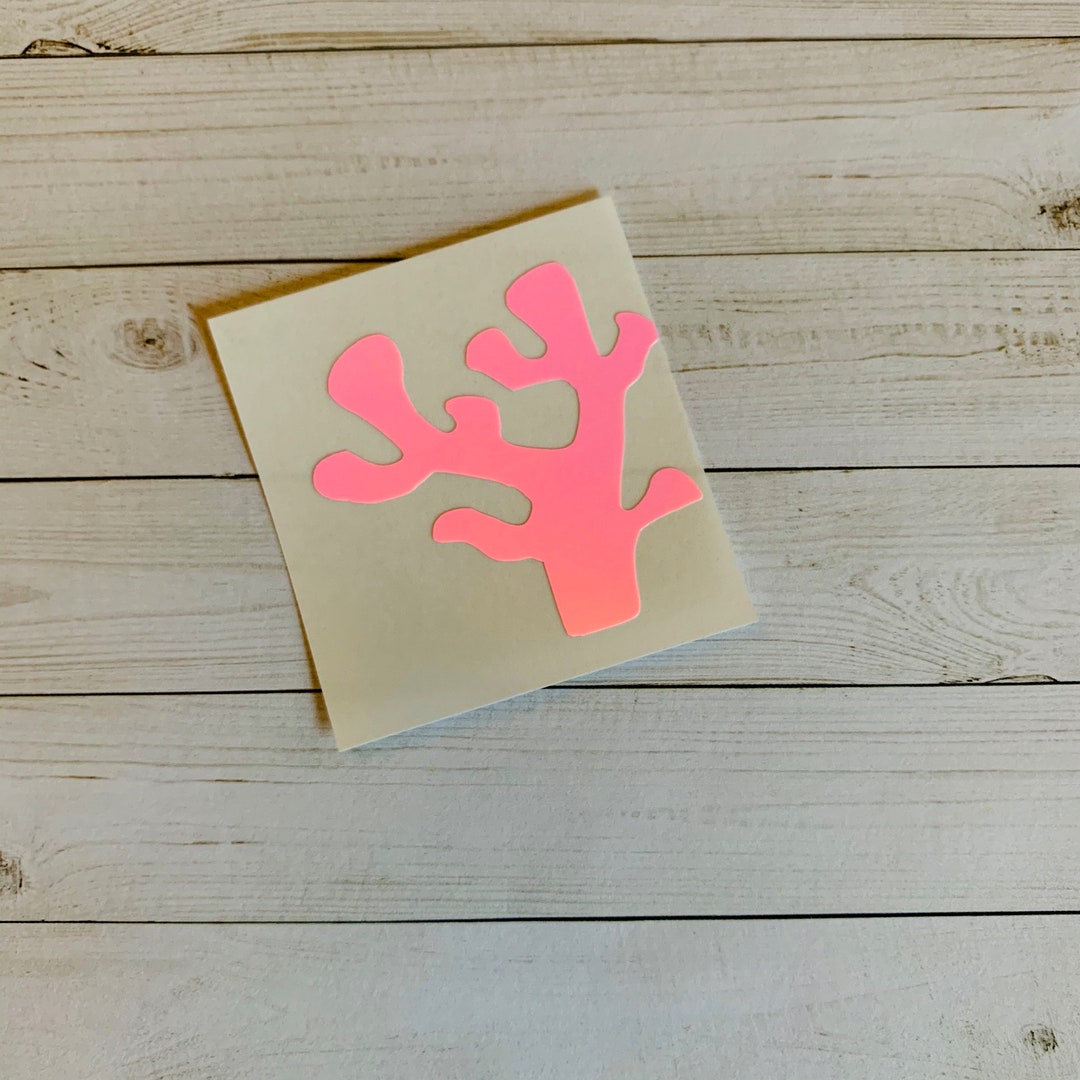Coral Decal | Coral Vinyl Decal | Coral Sticker | Ocean Sticker | Ocean ...