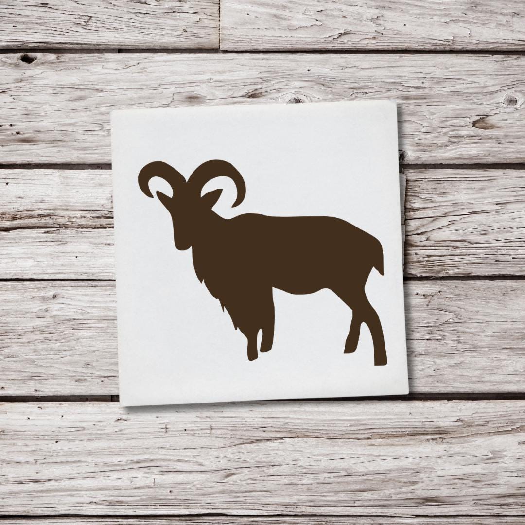 Goat Decal, Mountain Goat Sticker, Billy Goat Vinyl Decal, Animal Car ...