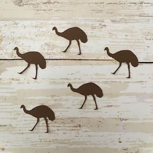 Emu Confetti | Emu Cut Outs | Emu Decoration | Bird Confetti | Bird Cut ...
