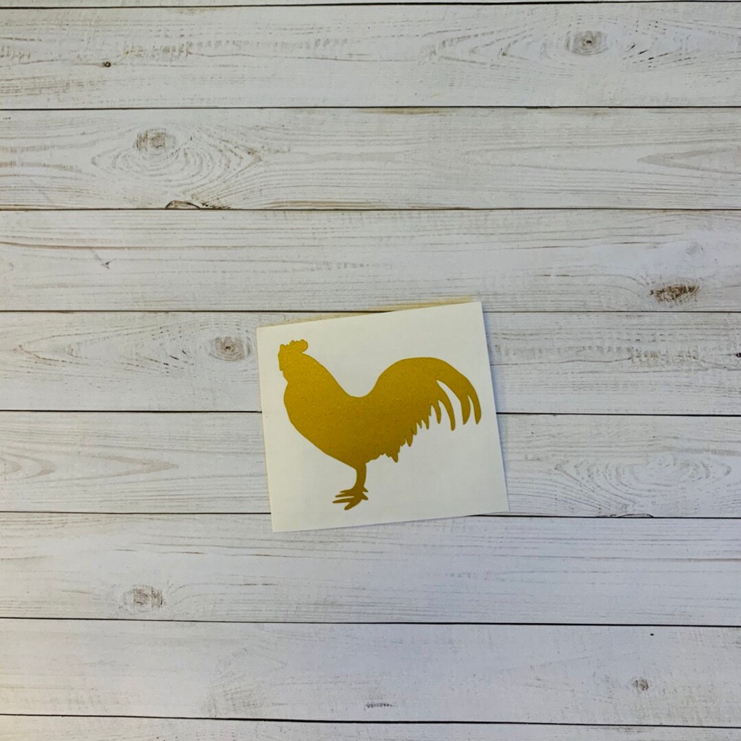 Rooster Decal | Rooster Vinyl Decal | Rooster Sticker | Chicken Sticker ...