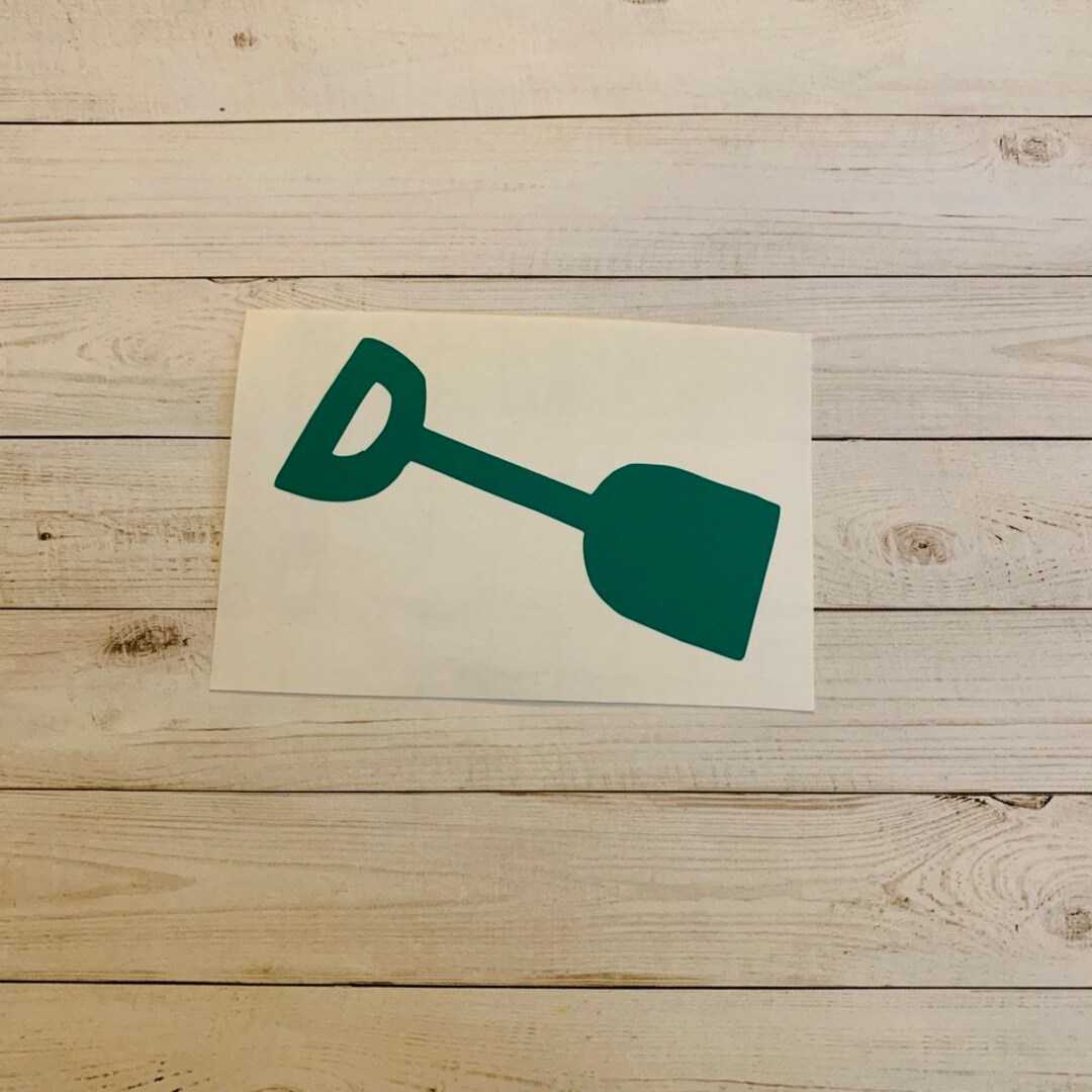 Shovel Decal | Shovel Sticker | Shovel Vinyl Decal | Beach Decal ...