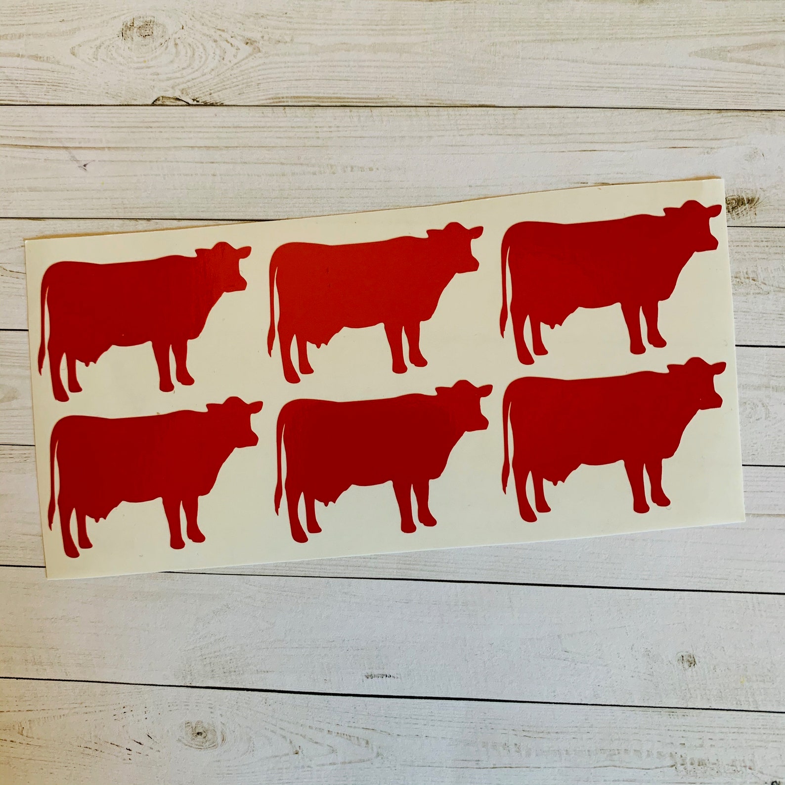 Cow Decal Cow Sticker Cow Vinyl Decal Cow Decoration Etsy