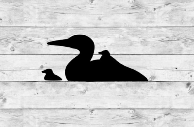 Loon Decal Loon Vinyl Decal Loon Sticker Duckling Decal - Etsy