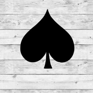 Spade Decal | Spade Sticker | Spade Vinyl Decal | Casino Decal | Cards ...