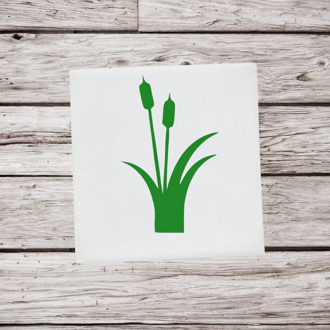 Cattail Decal, Cattail Sticker, Cattail Vinyl Decal, Lake Decal, up ...