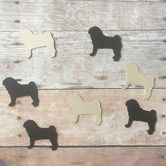 Pug Confetti Pug Cut Out Pug Decoration Pug Party Decor | Etsy