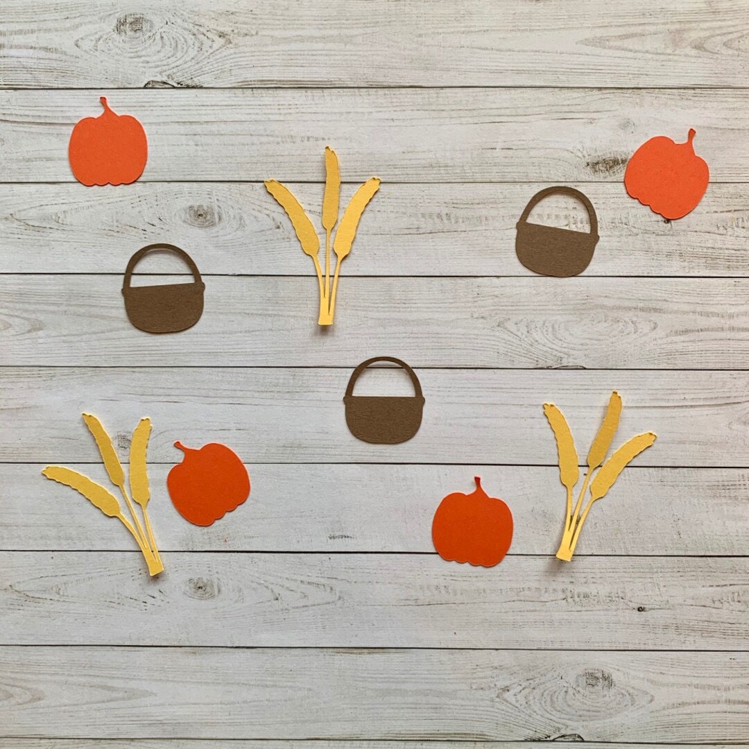 Harvest Confetti Set Fall Confetti Thanksgiving Confetti - Etsy