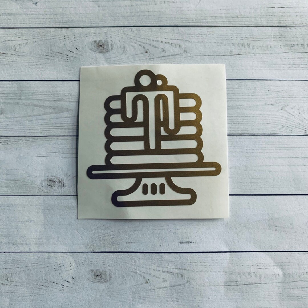Pancake Decal Pancakes Sticker Food Decal Breakfast Decal Flap Jacks ...