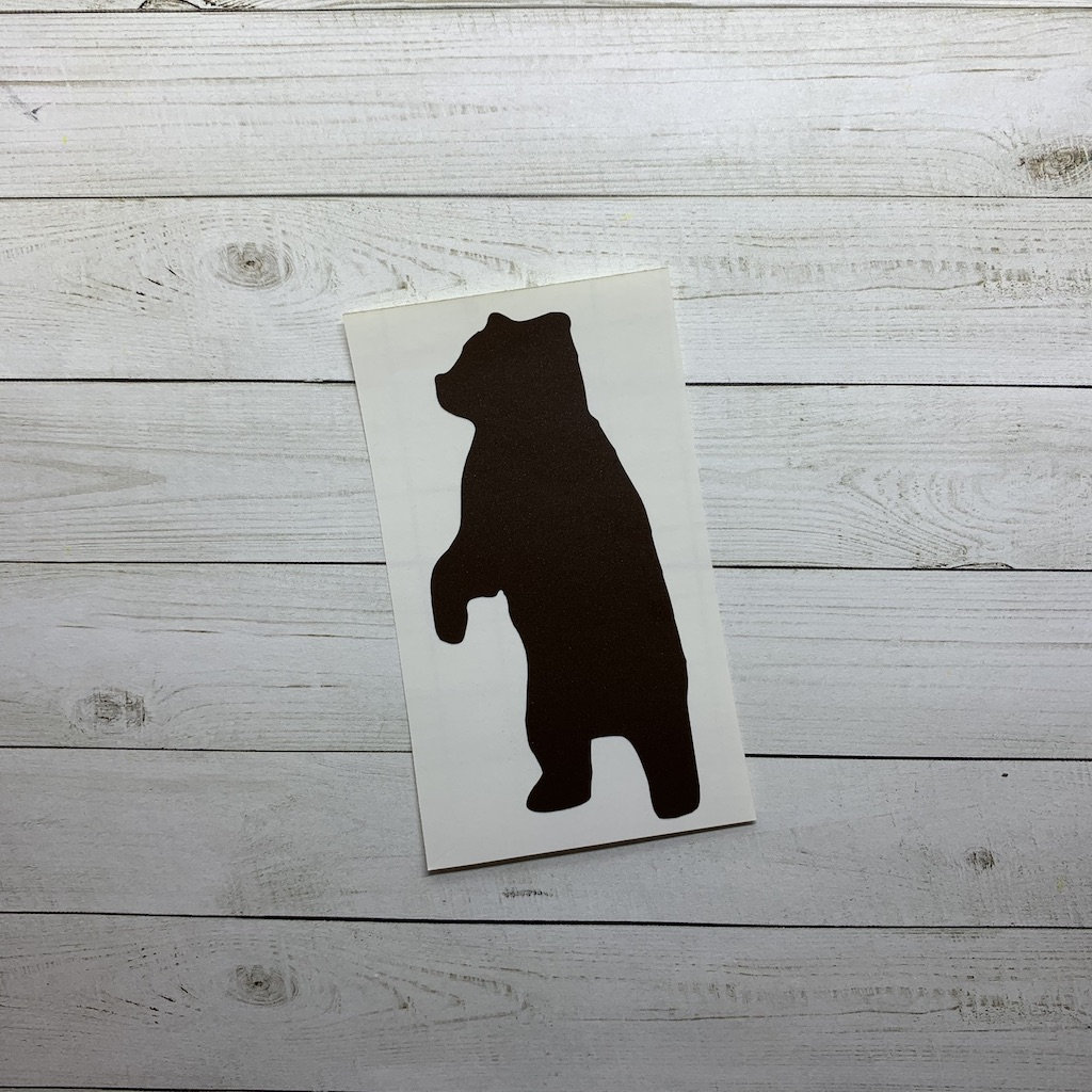 Bear Decal Bear Sticker Bear Decoration Brown Decal | Etsy