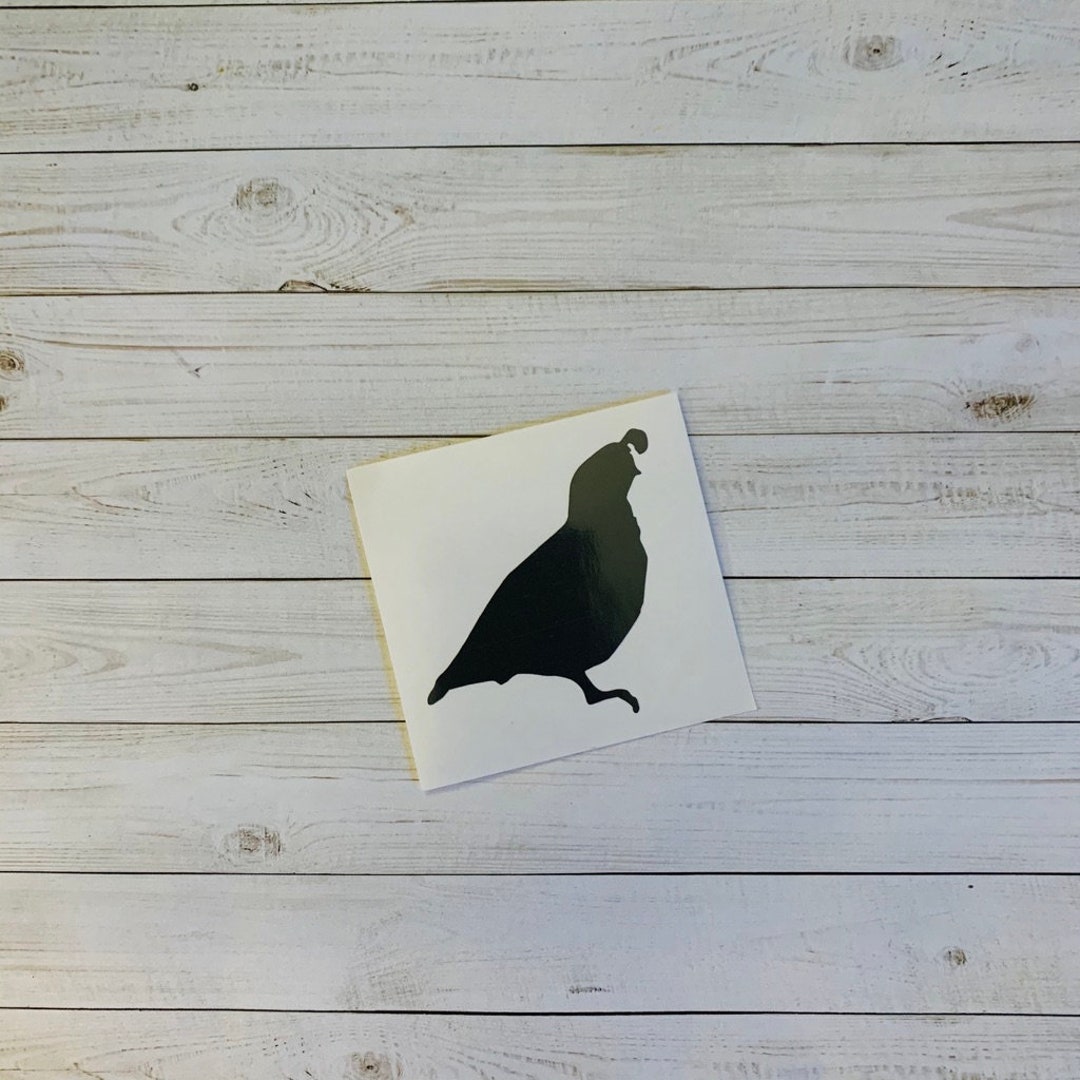Quail Decal | Quail Vinyl Decal | Quail Sticker | Bobwhite Decal | Game ...
