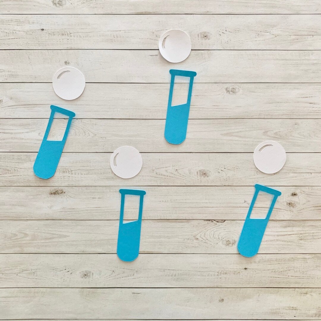 Test Tube Confetti Set Test Tube Confetti Test Tube Cut Out Science ...