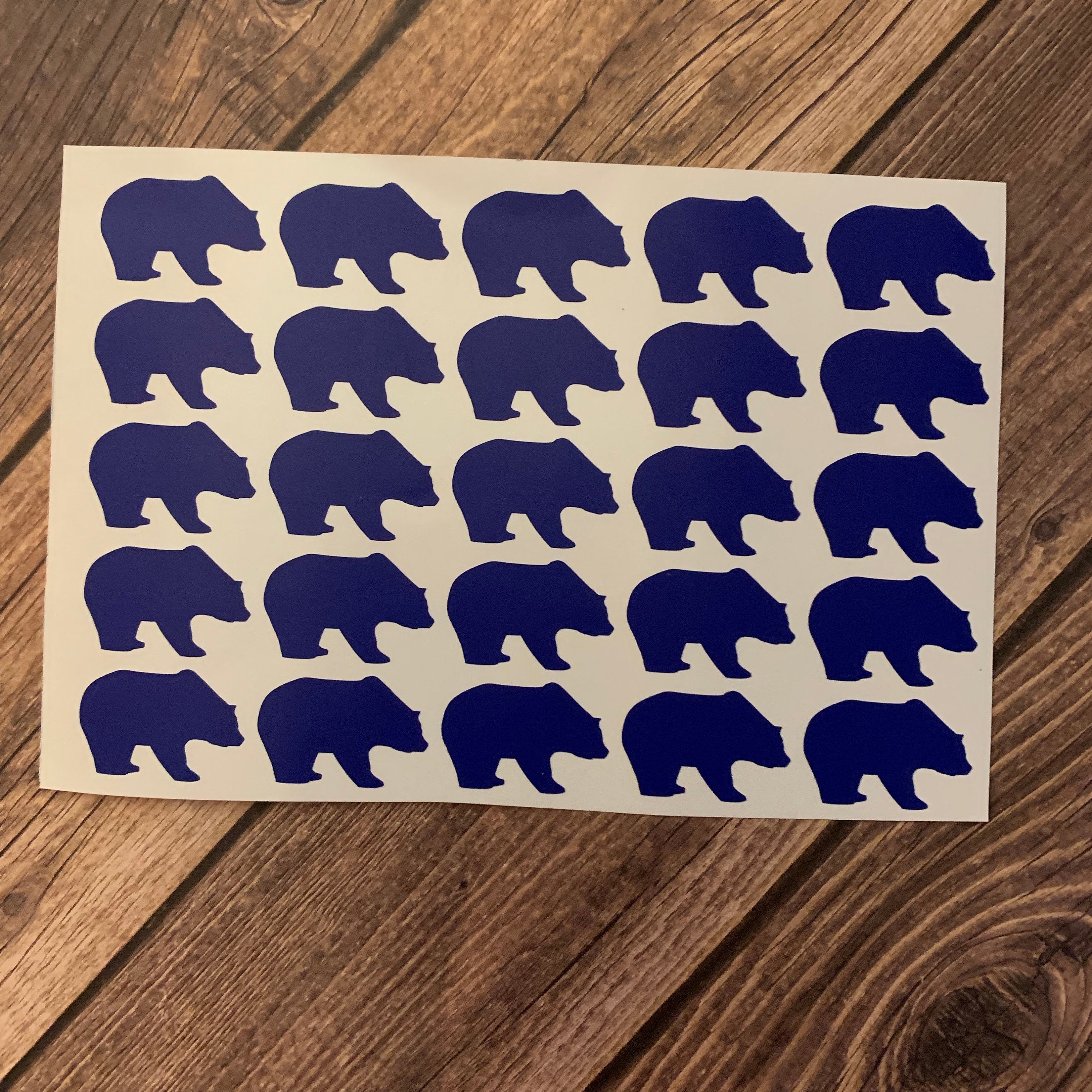 Bear Decal Bear Sticker Bear Decoration Brown Decal | Etsy