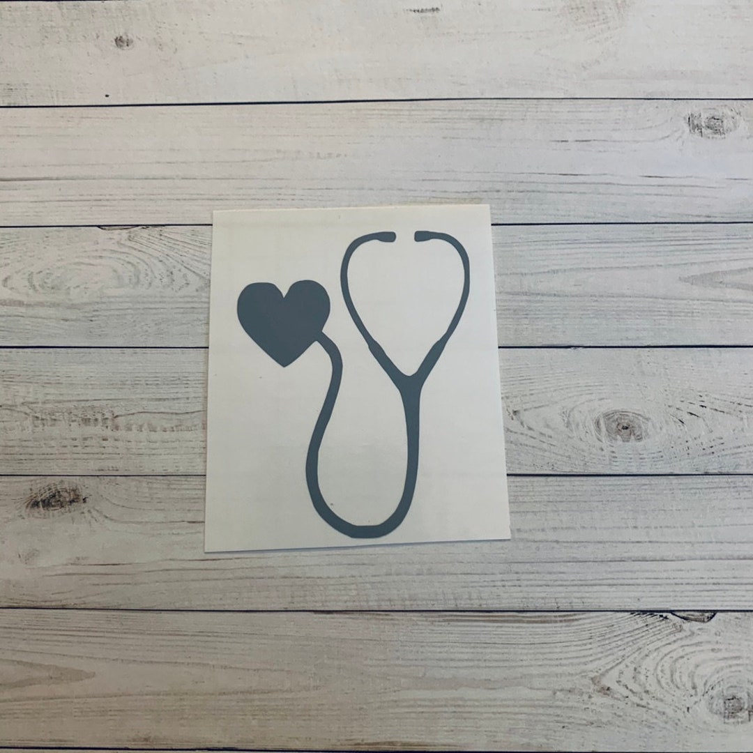 Stethoscope Decal | Stethoscope Sticker | Nurse Decal | Nurse Sticker ...