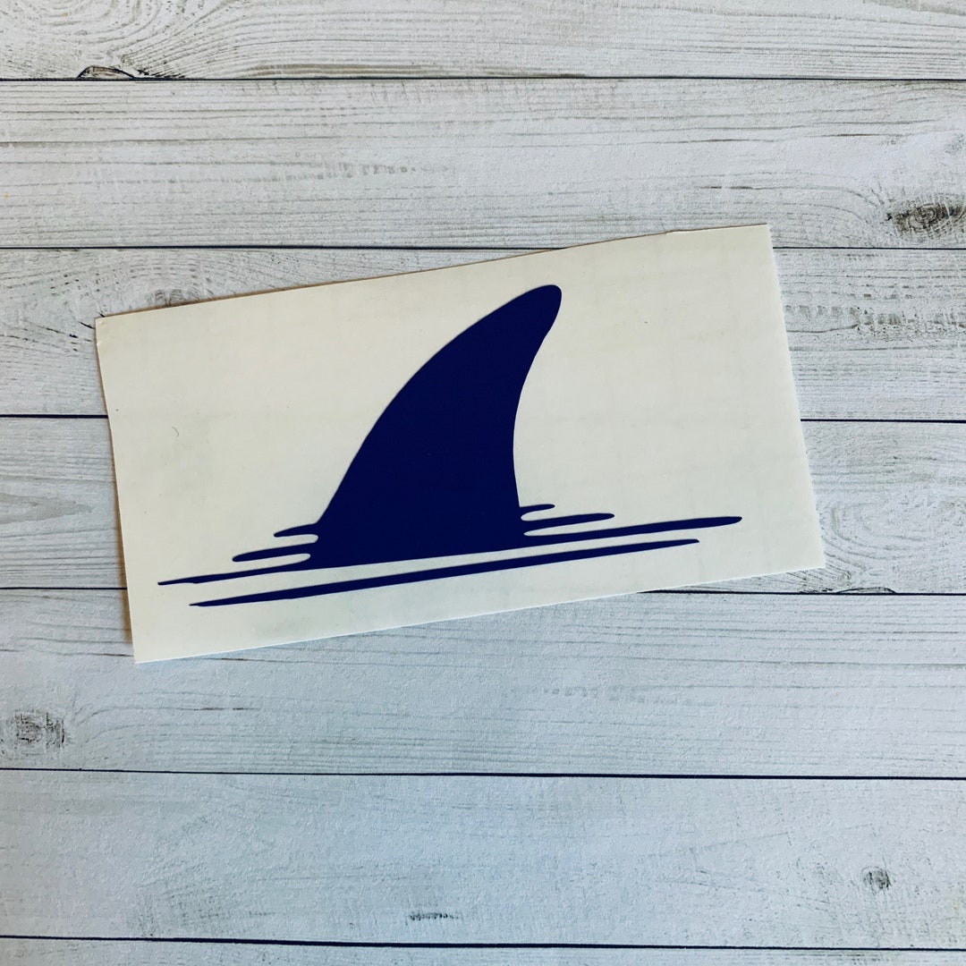 Shark Fin Decal | Shark Decal | Shark Vinyl Decal | Shark Sticker ...