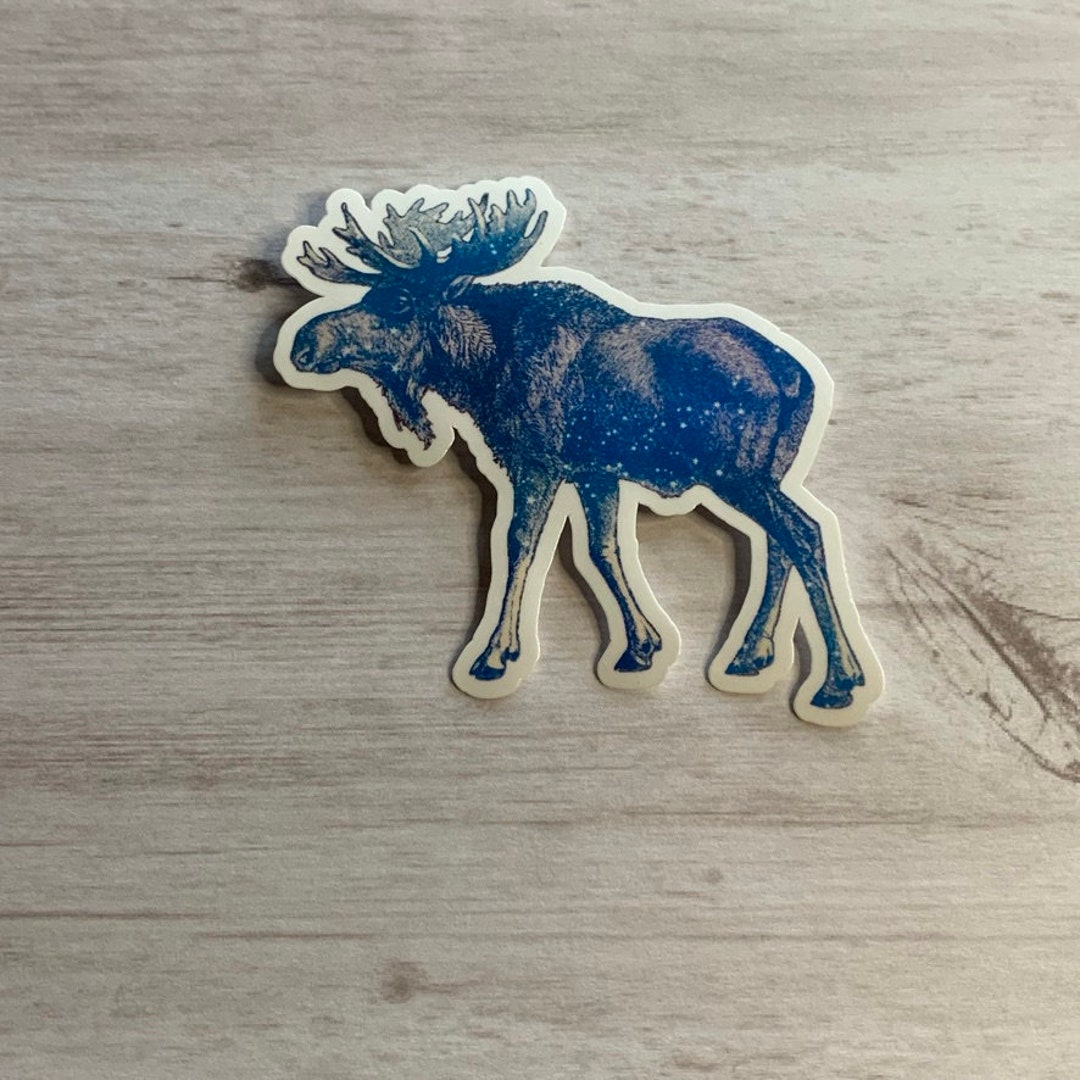 Moose Sticker or Magnet Moose Sticker Moose Magnet - Etsy