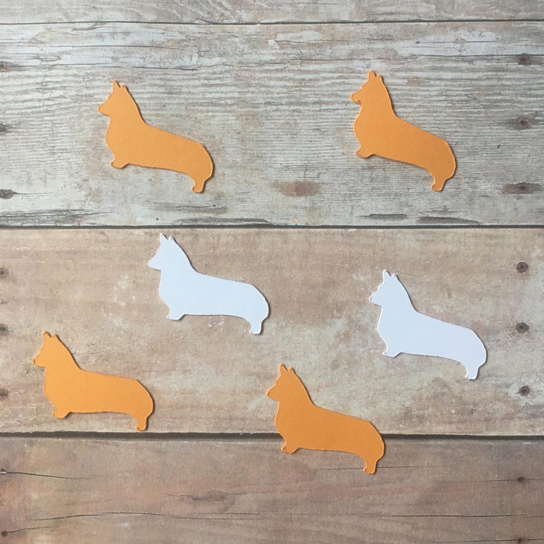 Corgi Confetti | Corgi Cut Out | Corgi Decoration | Corgi Party Decor ...