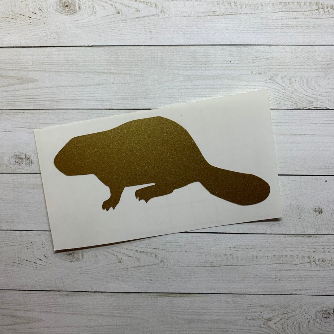 Beaver Decal | Beaver Sticker | Beaver Vinyl Decal | Animal Decal ...