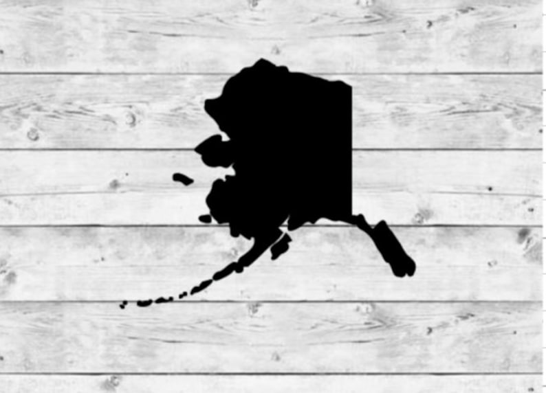 Alaska State Decal Alaska Vinyl Decal Alaska Sticker | Etsy
