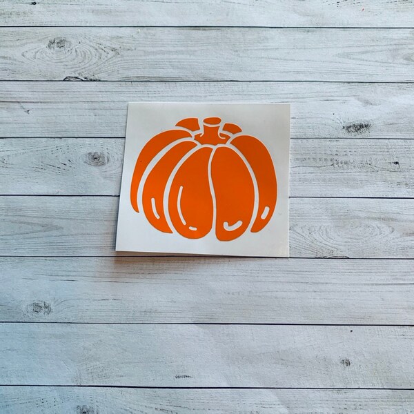 Pumpkin Decal - Etsy